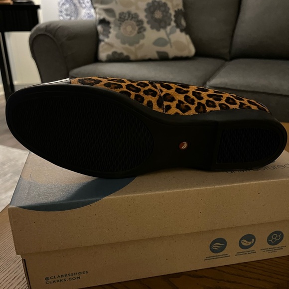 Clarks | Shoes | Clark Leopard Print Ponyonly Worn One Time Beautiful ...